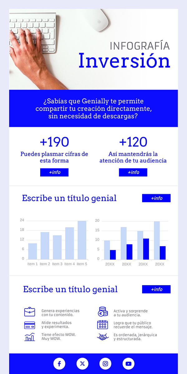 Plantillas de infografías para empresas | Genially